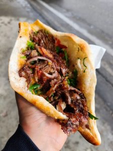 Guss: Iraqi Grilled Meat in Samoon Bread | Food on the Move